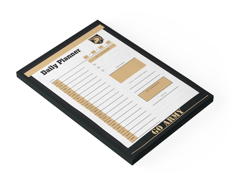 USMA West Point ARMY Daily Planner To-do List Post-it® Note Pads ...