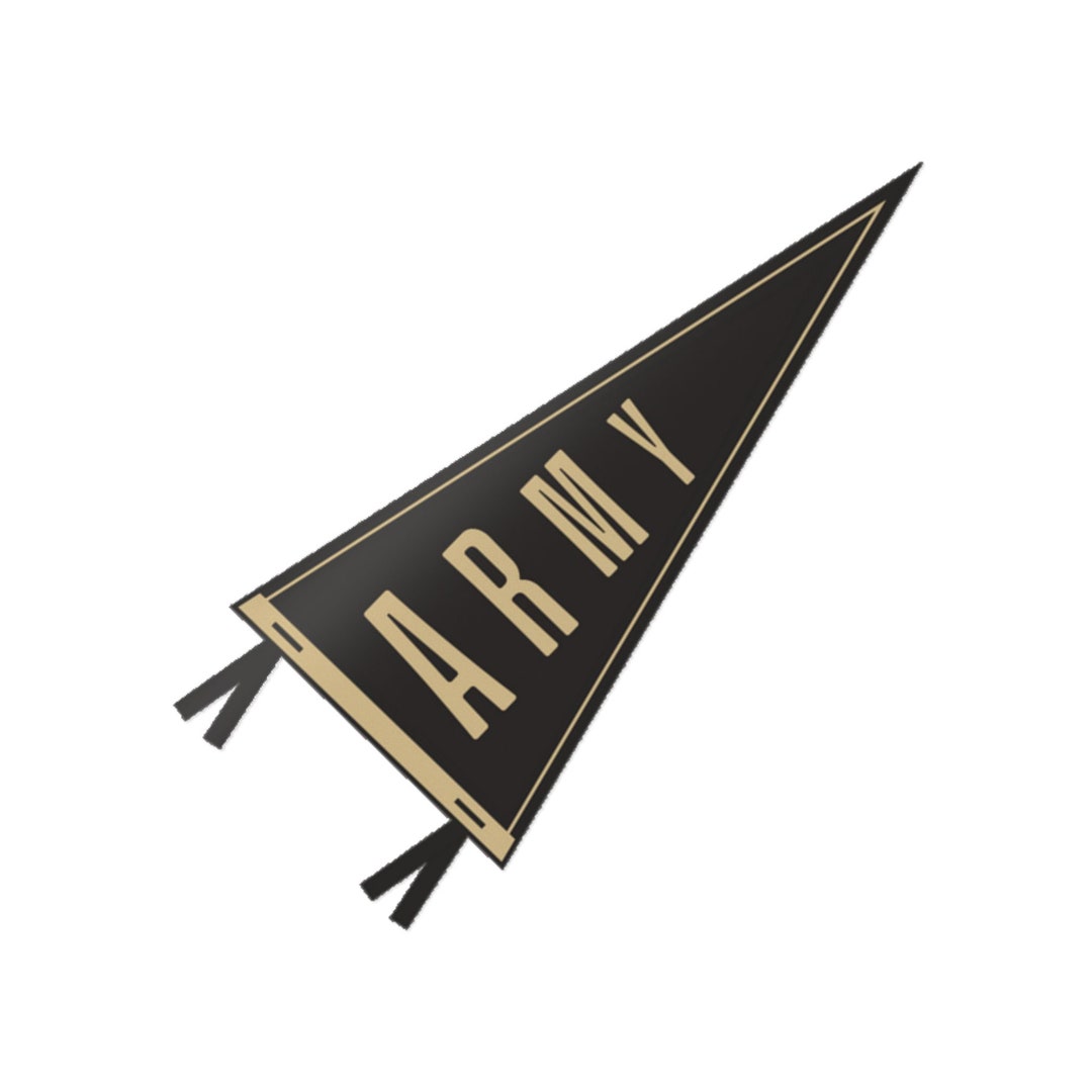 Pennant Banner ARMY Die-cut Vinyl Decal - Etsy