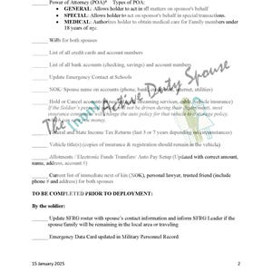 Deployment Checklist, Military Family Smart Book, Family Organizer ...