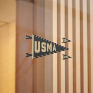 Pennant Banner USMA Die-cut Vinyl Decal Go Army! - Etsy
