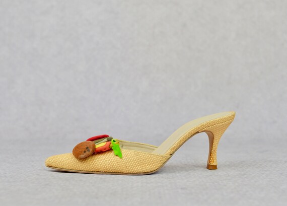 The Carmen Miranda Mules Rare and Intriguing Mules by Zalo | Etsy