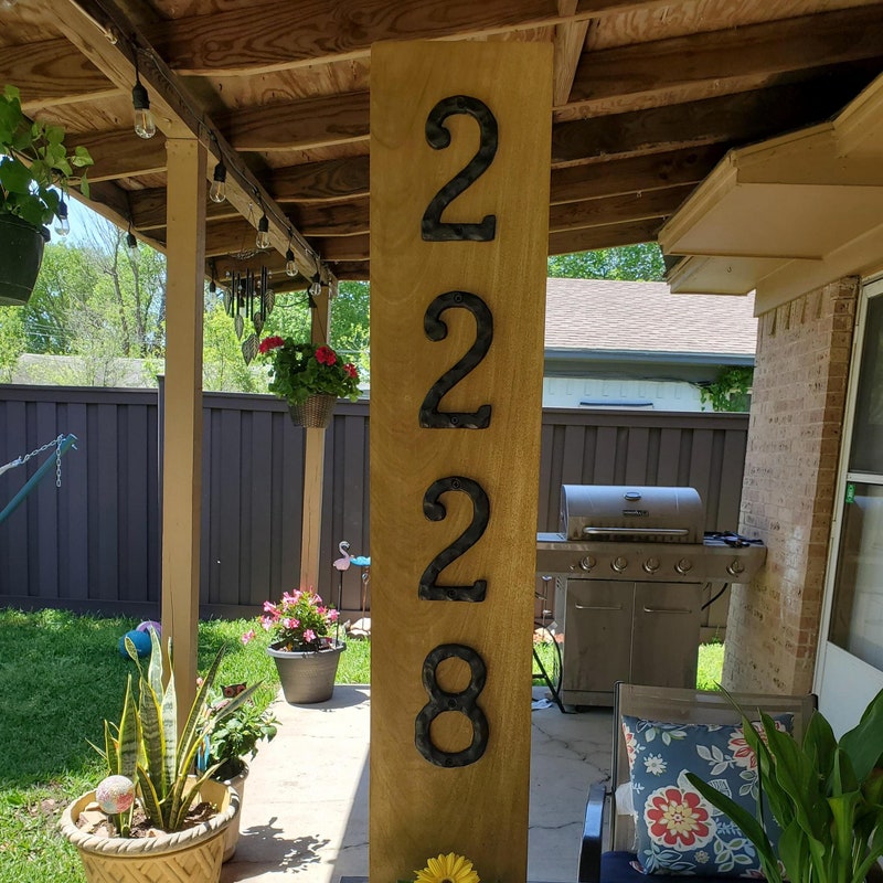 Wrought Iron House Numbers - Etsy