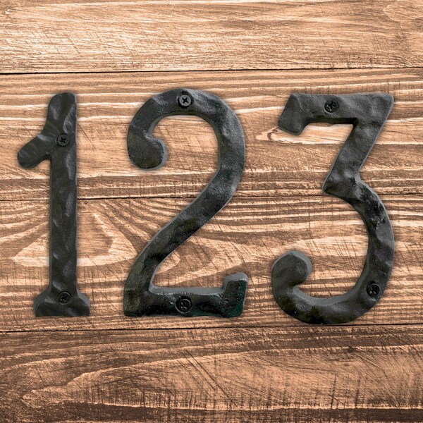 Wrought Iron House Numbers - Etsy