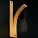 Wooden Wall Light Bracket Only | Different Wood Types. - Etsy