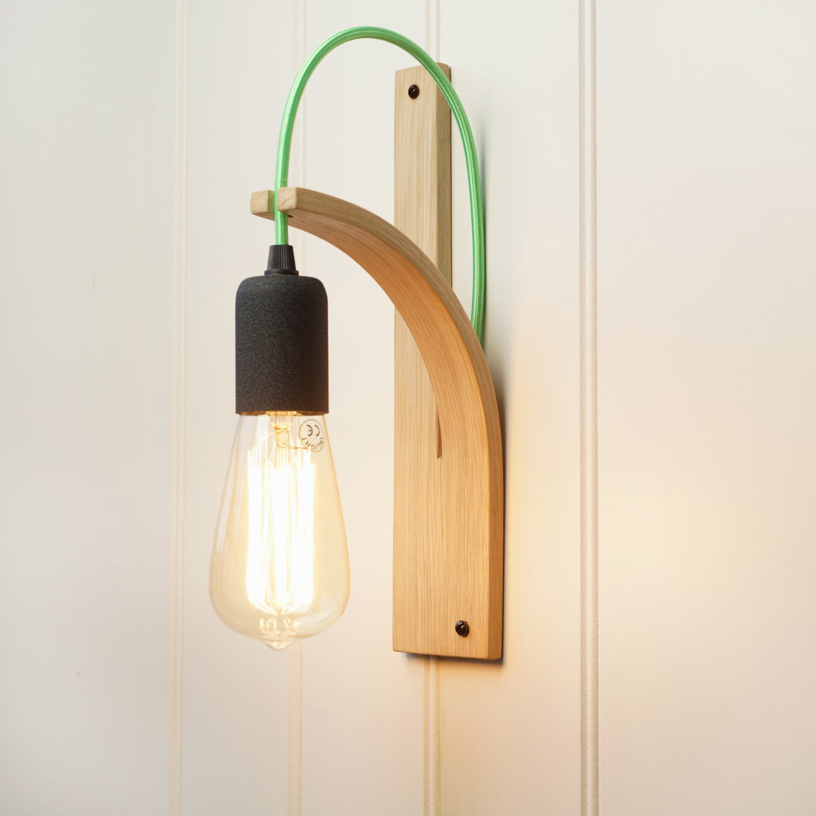 English Oak Wall Light Customisable Wooden Sconce - Etsy UK