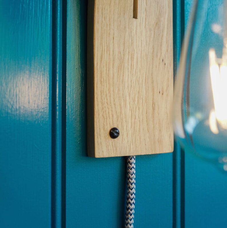 English Oak Wall Light Customisable Wooden Sconce - Etsy UK