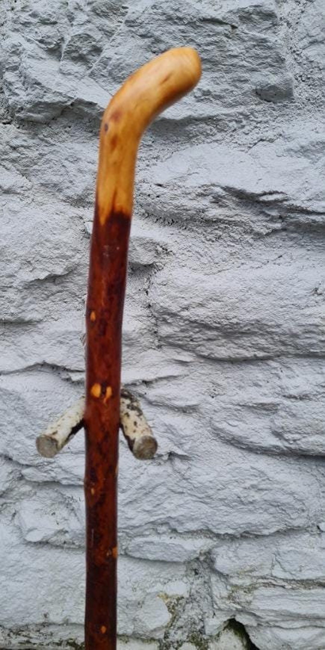 Natural Wood Handmade Walking Stick - Etsy