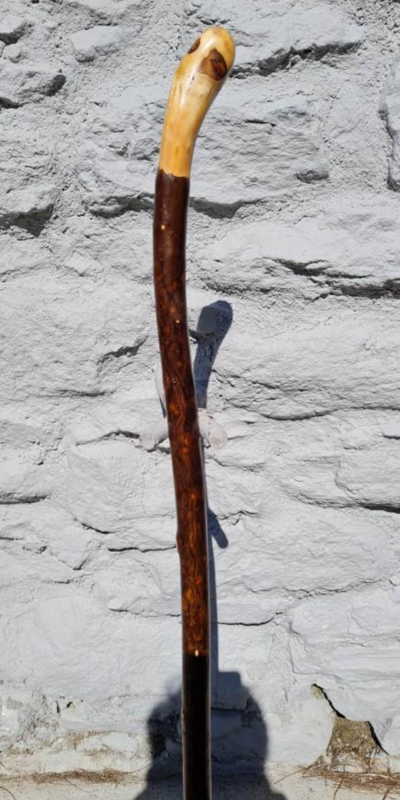 Natural Wood Handmade Walking Stick - Etsy