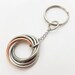 Möbii® Keychain, Stainless Steel and Copper: Fidget EDC Keychain Fob ...