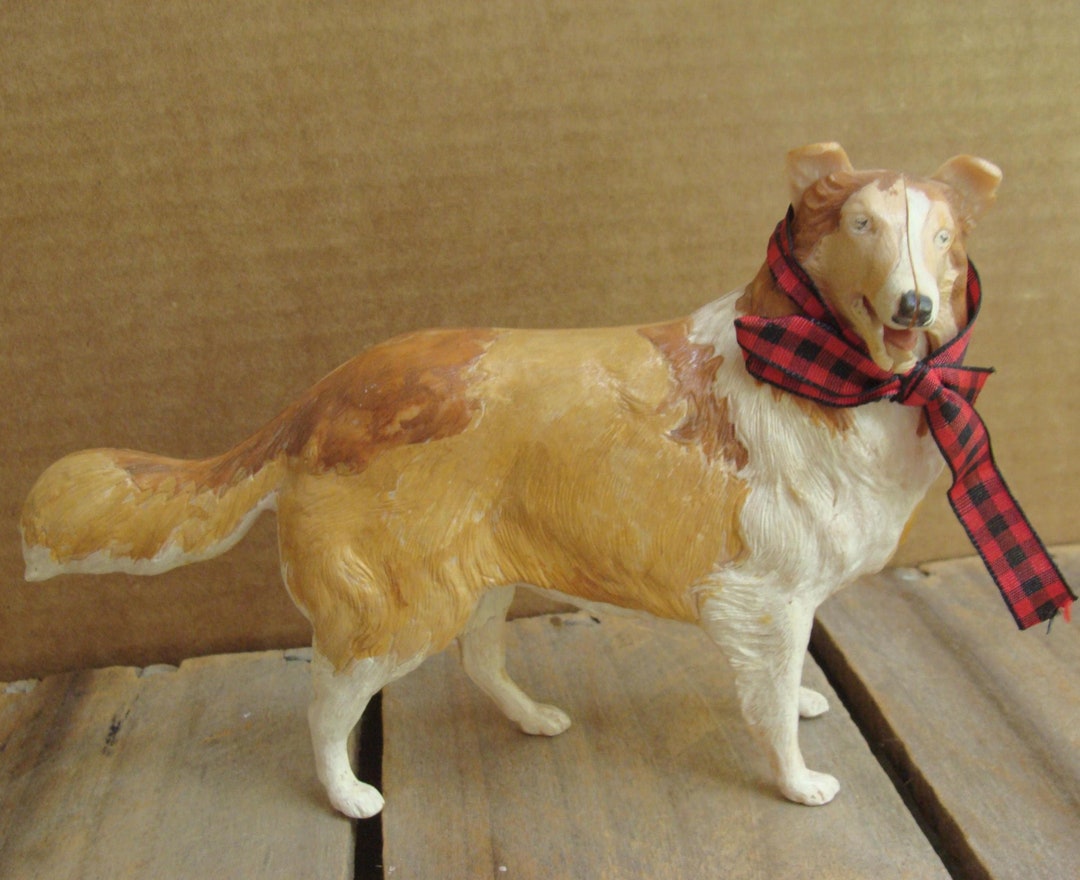 Vintage Lassie Collie Dog Plastic Figurine Bachmann Dogs of the World ...
