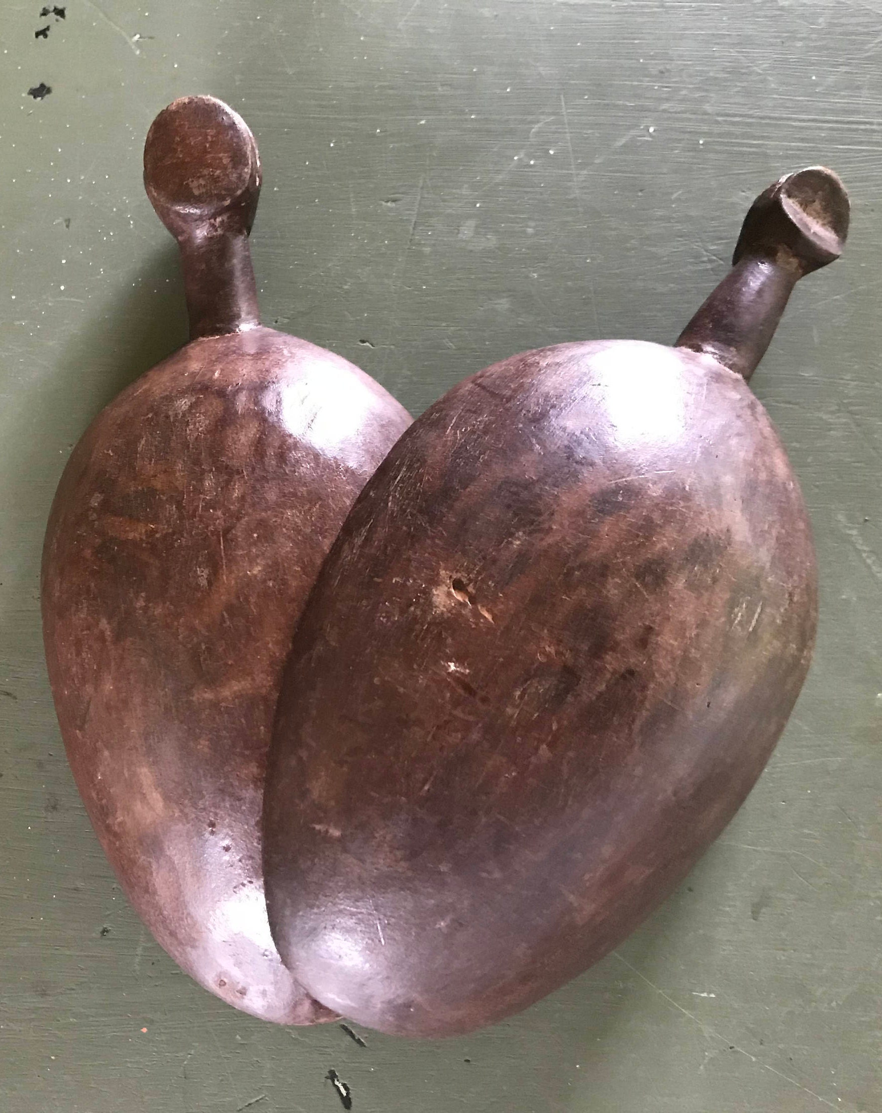 Pair of Large African Wooden Spoons - Etsy UK