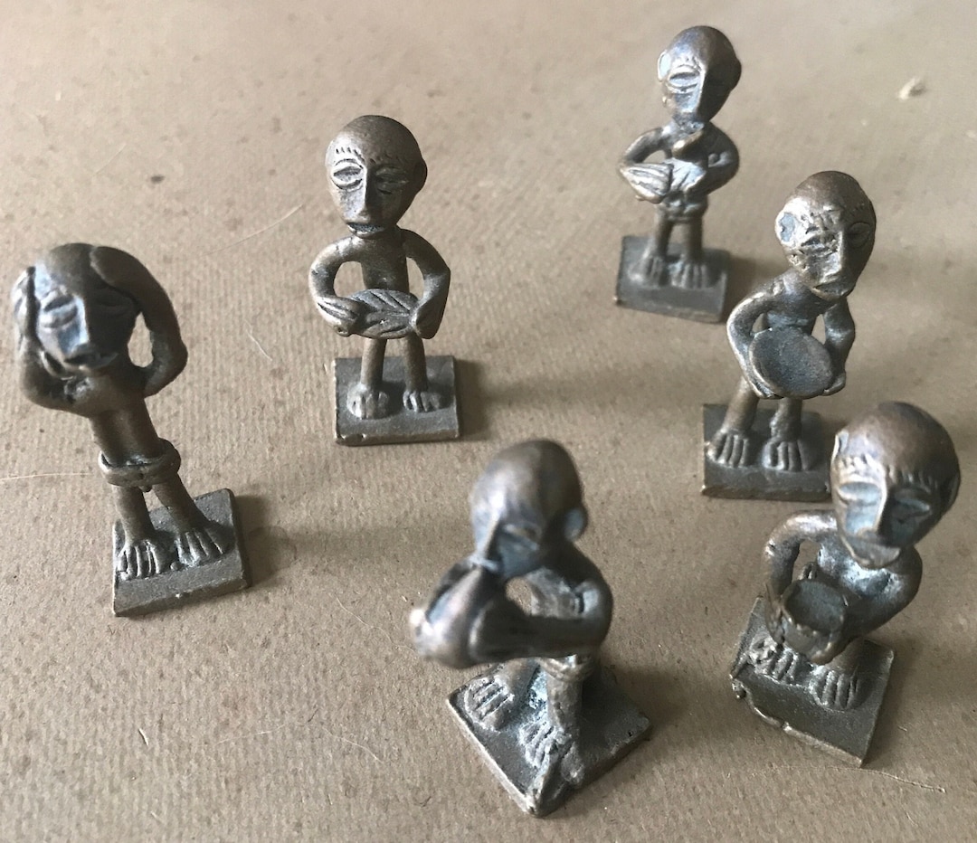 African Lost Wax Bronzes, Male Figures - Etsy