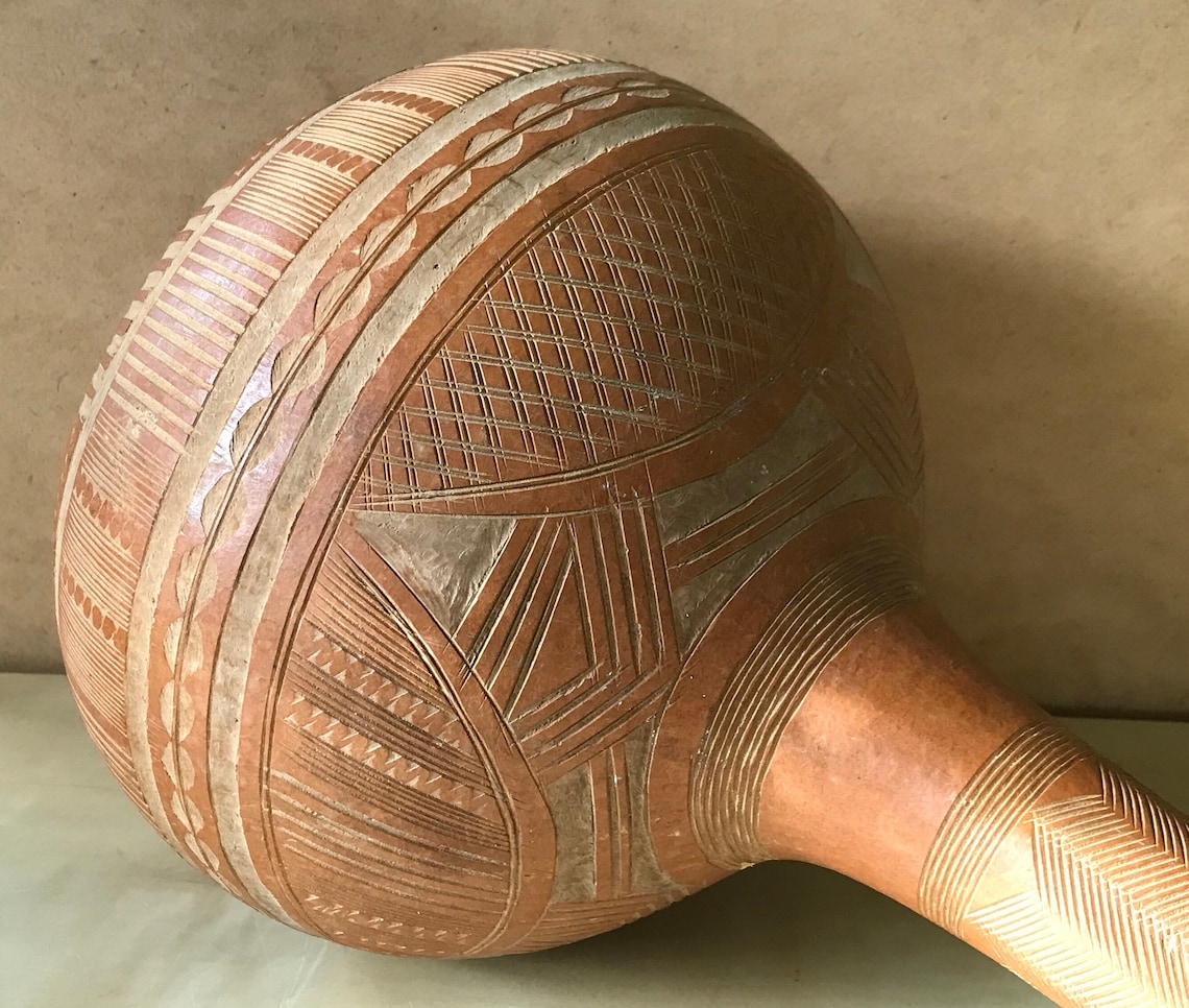 Big African Calabash Water Container - Etsy