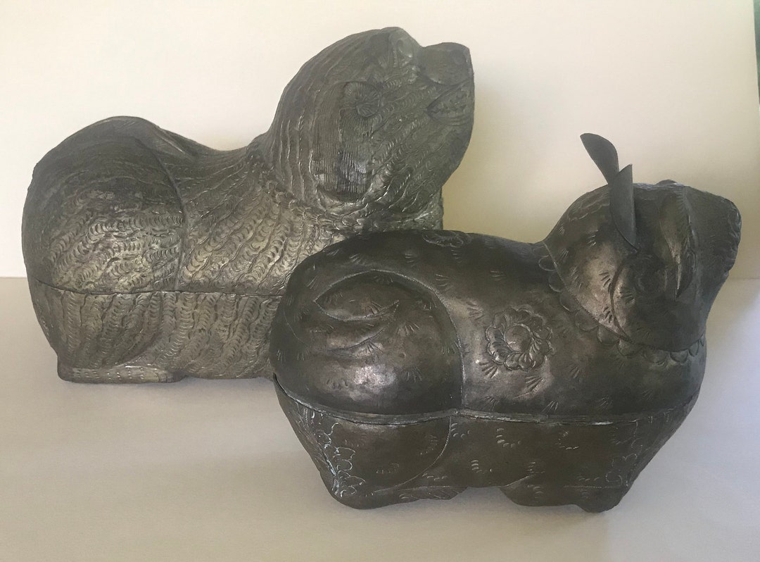 Betel Box, Animals, Patinated Metal, Silver Metal, Ethnic Decoration - Etsy