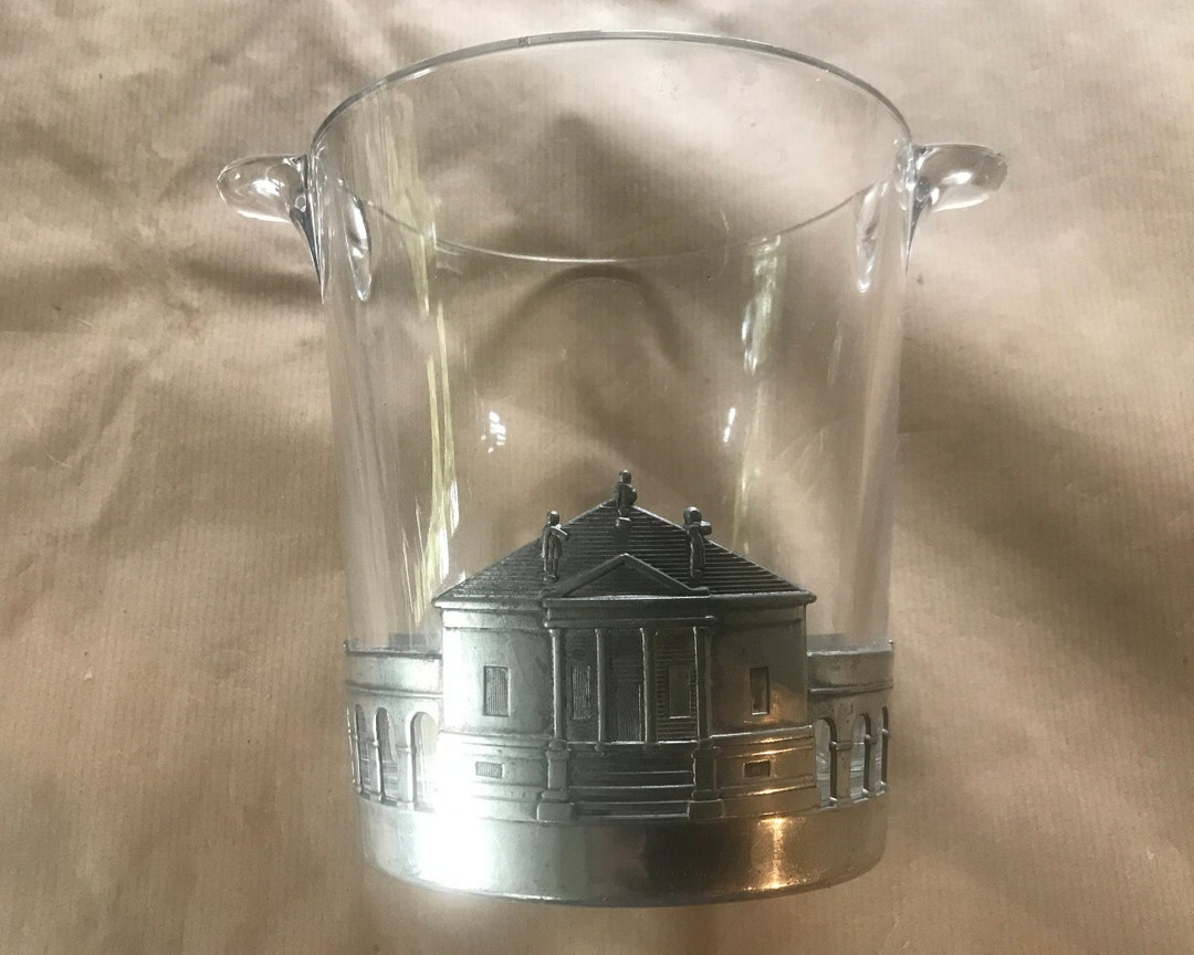 Glass Champagne Bucket With Pewter Strapping - Etsy