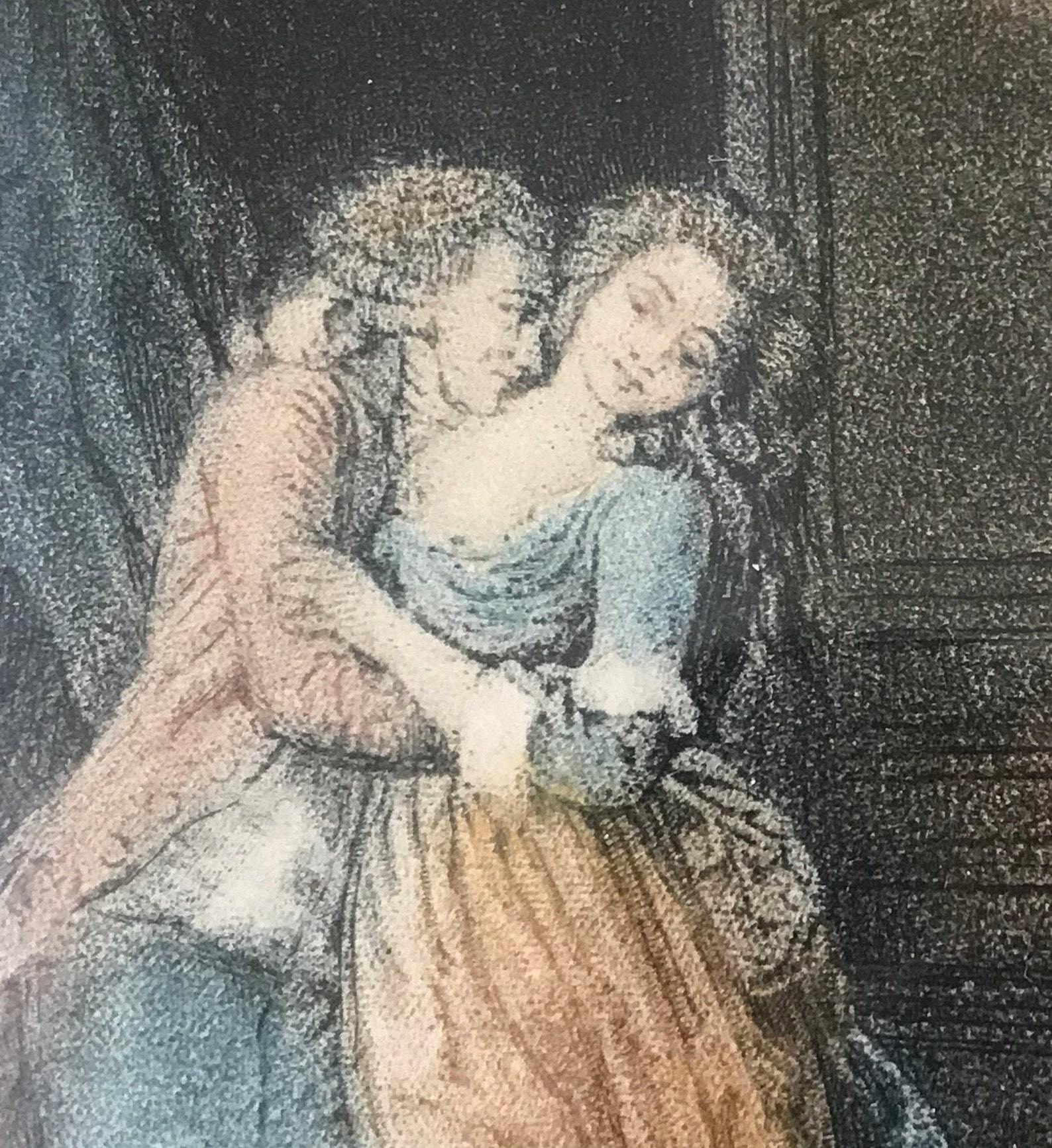 2 French engravings style boudoir 19 th century | Etsy