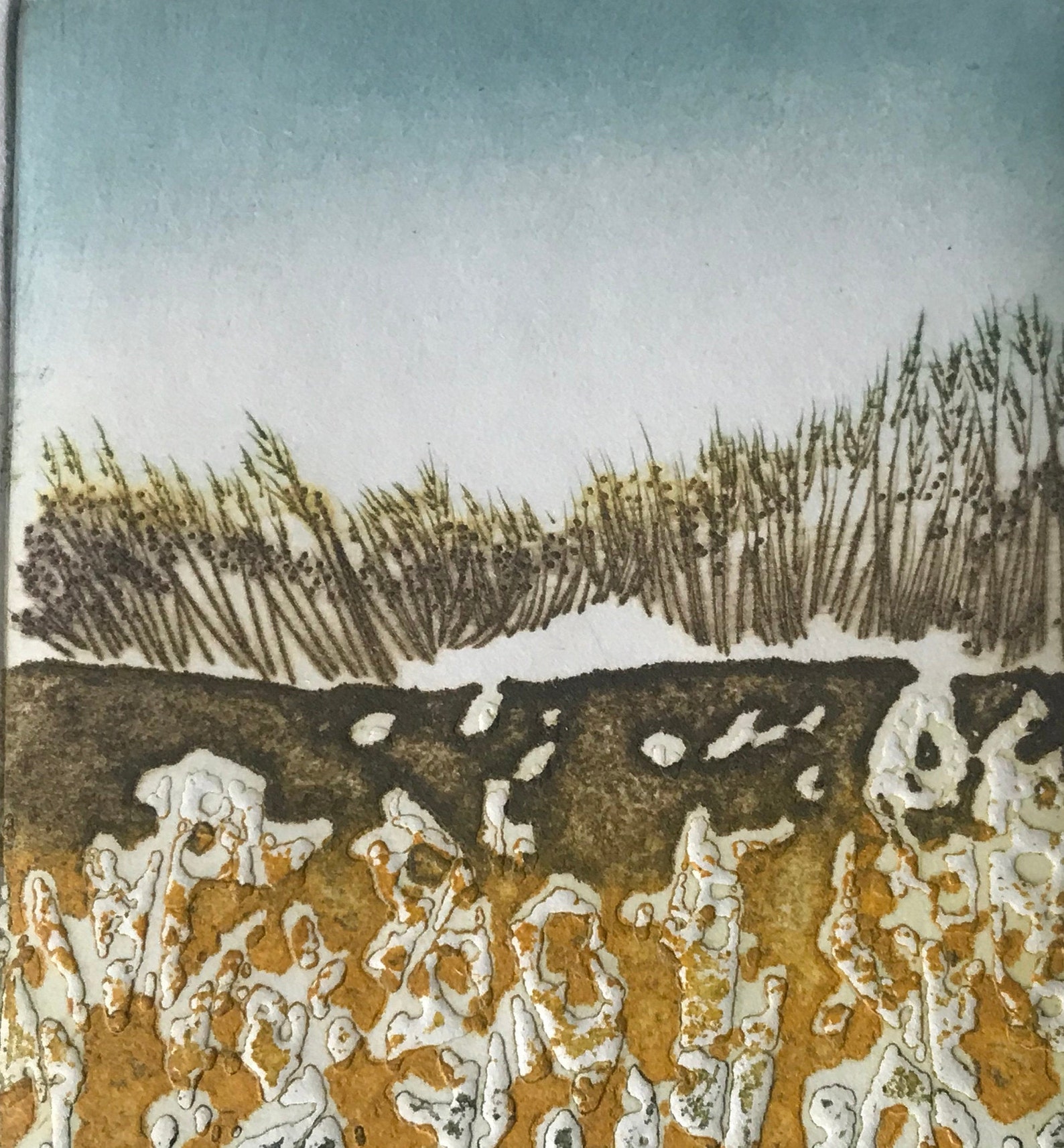 Etching and Aquatint by Sheila BENOW 1970s Landscape | Etsy