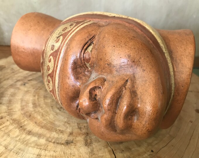 Vase-portrait Mochica En Céramique, Réplique De Musée - Etsy