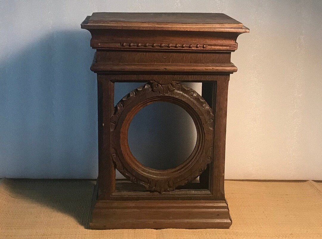 Pendulum Case Carved Wood Carved Oak - Etsy