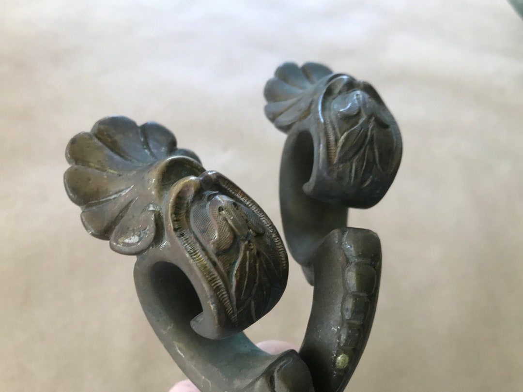 Pair of Bronze Tiebacks Circa 1900 - Etsy