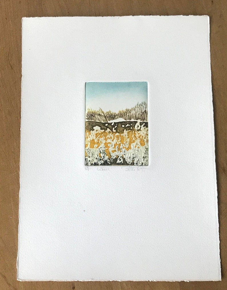 Etching and Aquatint by Sheila BENOW 1970s Landscape | Etsy