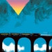Poster Night Express Railway Travel Train Alps Mountains Nature Sunrise ...