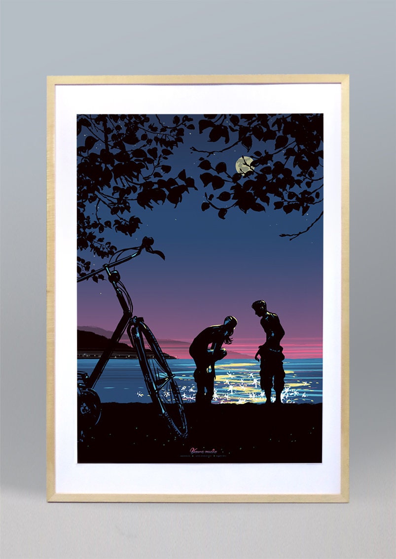 Besame Mucho Poster Night Swimming First Love Starry Sky Full - Etsy