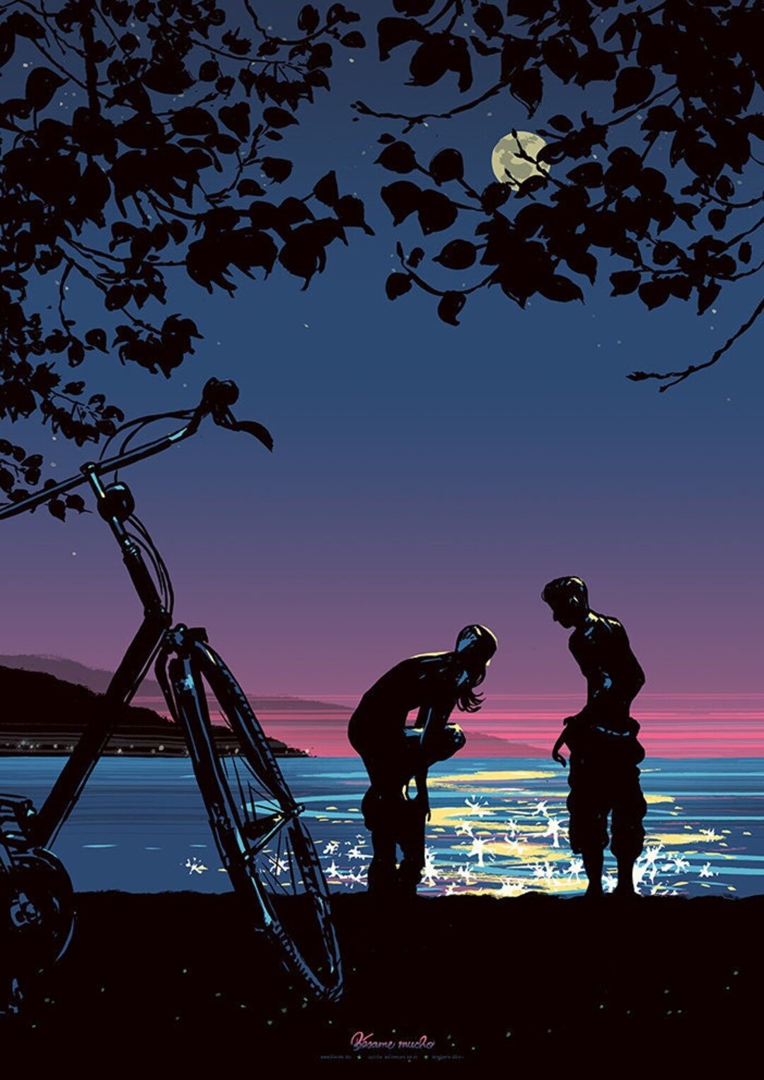 Besame Mucho Poster Night Swimming First Love Starry Sky Full - Etsy