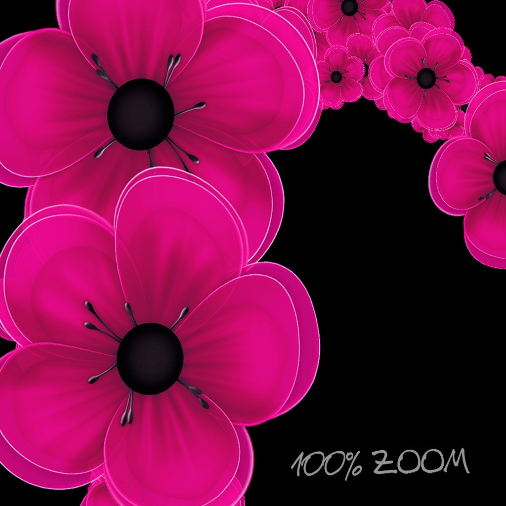 Modern Bright Coloured Flowery Heart Shaped Frames Wreaths 9 Inch PNG ...