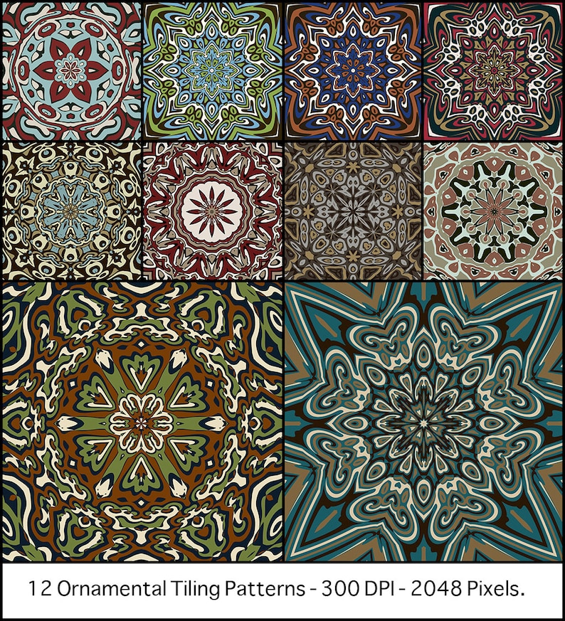 12 Individual Seamless Vintage Victorian Digital Papers. - Etsy