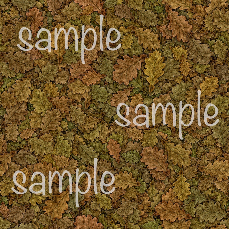 10 Digital Seamless Autumn Leaves Textures Digital Papers. 10 Inch. 300 ...