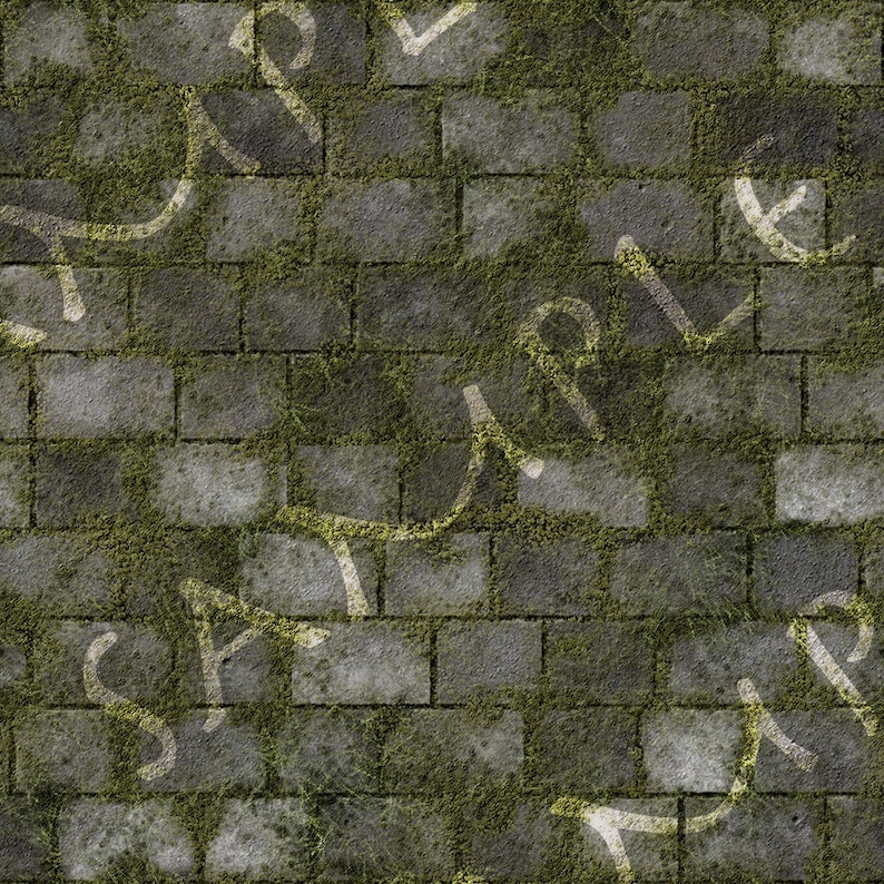 15 Photo-realistic Seamless Mossy Stone Cobble Digital Papers. Tiling ...