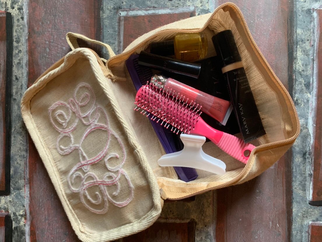 Personalized Canvas Travel Kit | Etsy