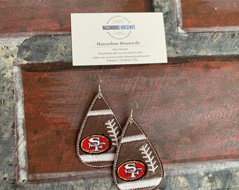 49ers Earrings - Etsy
