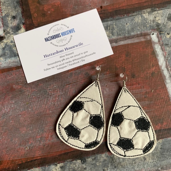 Soccer Earrings - Etsy