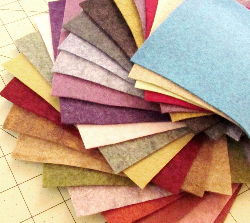 23 - Heathered Sheets Merino Wool Blend Felt - Etsy