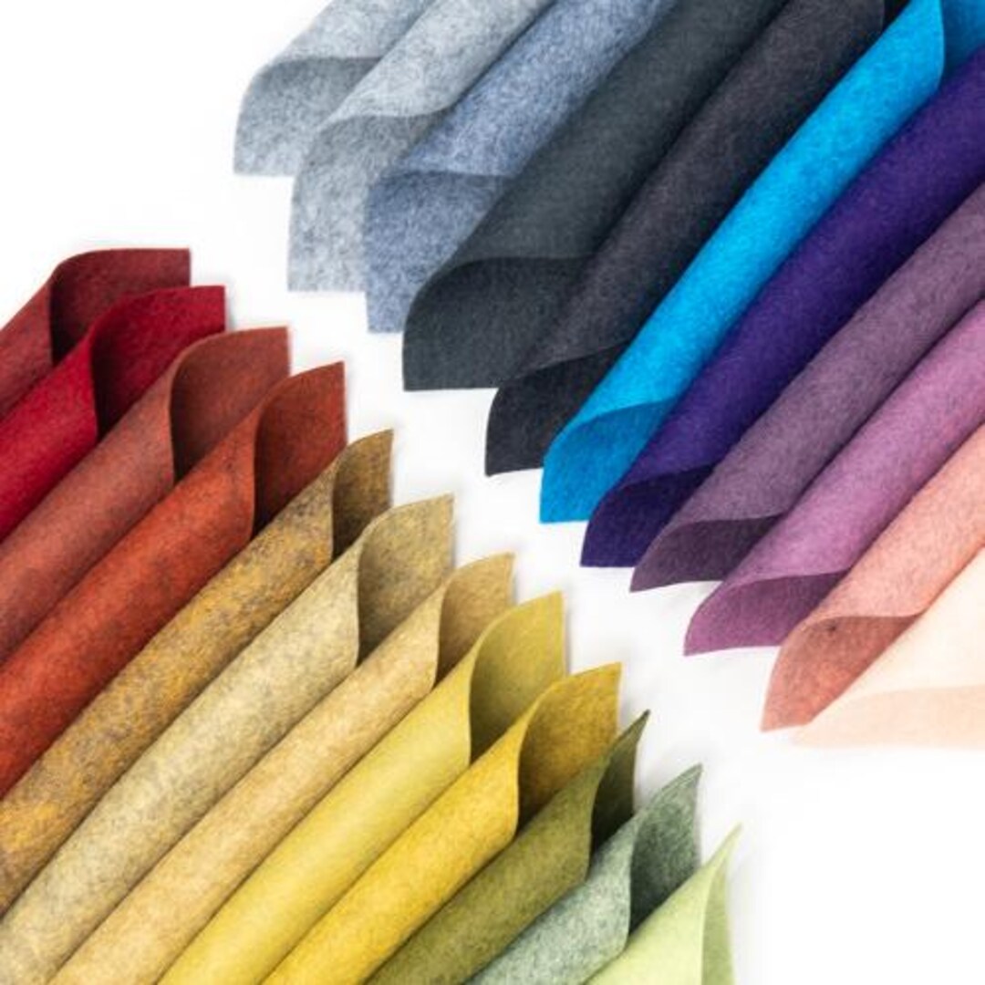 23pc Heathered Sheets Merino Wool Blend Felt - Etsy