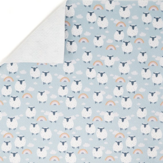 Happy Sheep Premium Printed Felt Sheet // Made in USA // Baby | Etsy