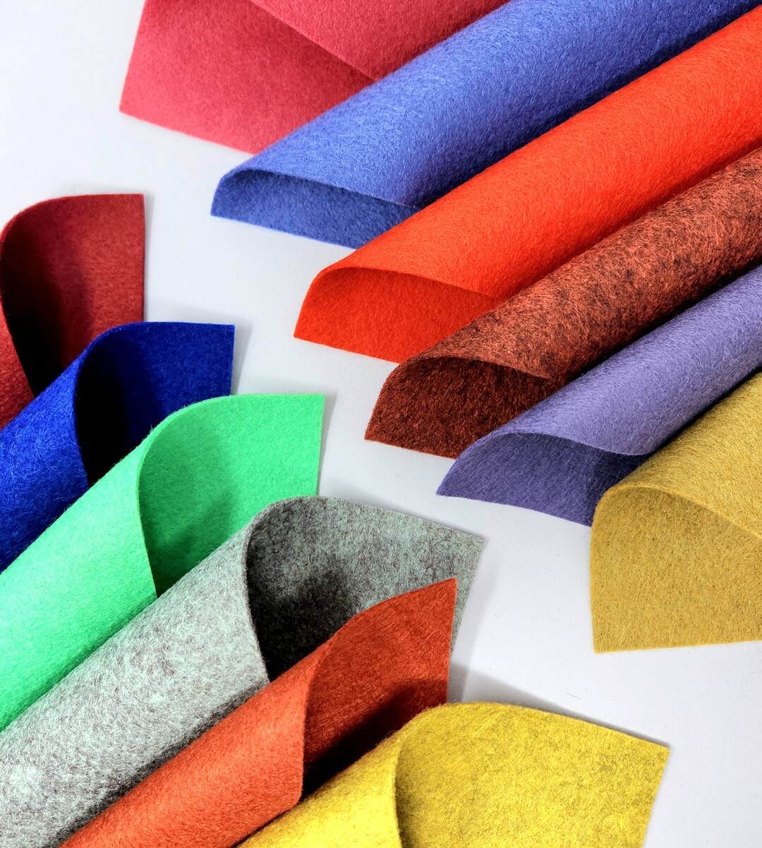 1/4 Yard Wool Blend Felt - Discontinued / Vintage Colors Continuous Cut ...