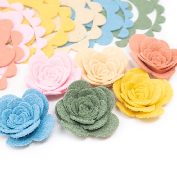Craft Supplies & Tools Canvas & Fabric Rosey Cheeks 12 Large Wool Blend ...