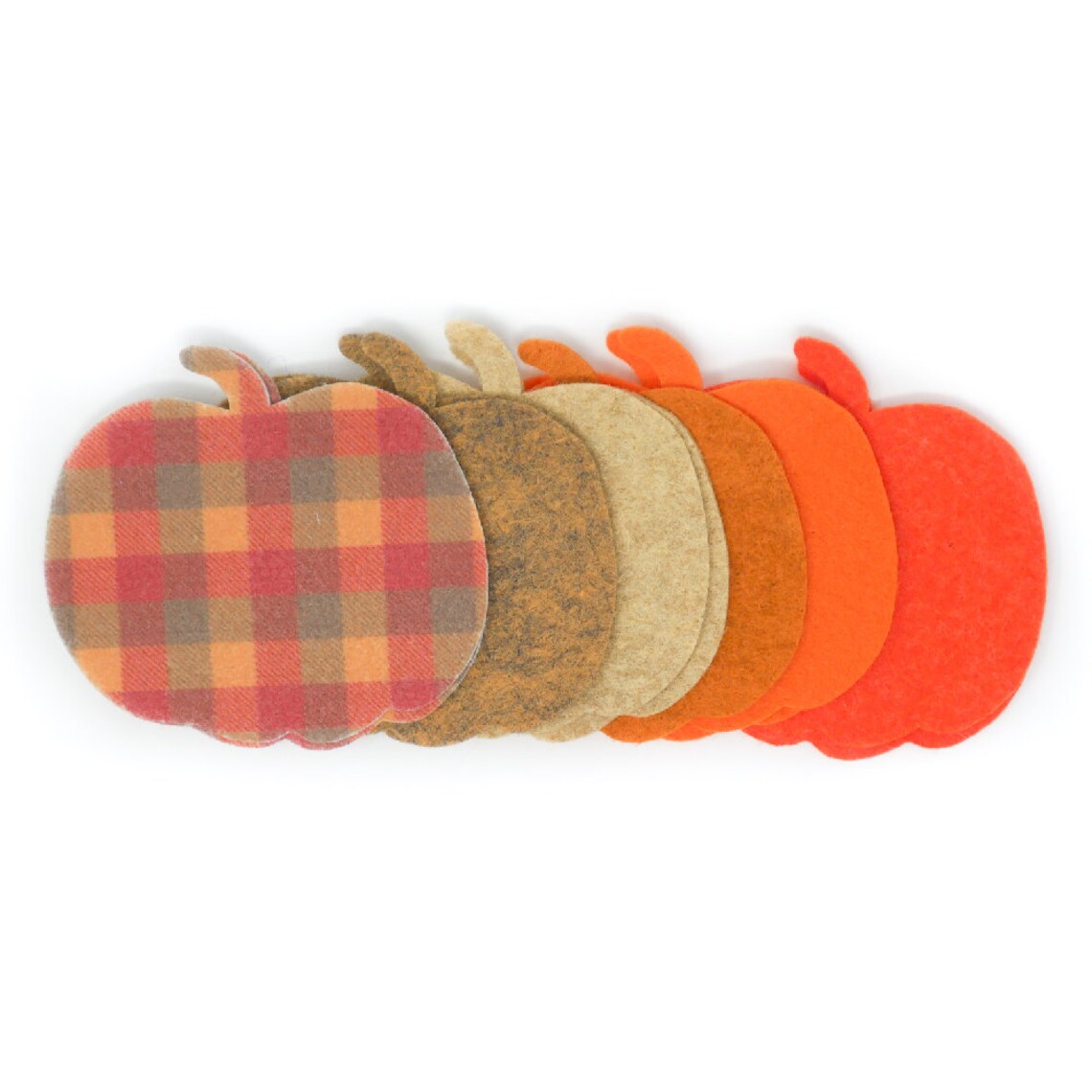 12 Assorted Pumpkin Wool Blend Felt Die Cuts / Appliques - Etsy