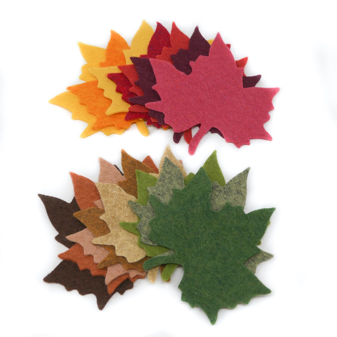 Wool Blend Felt Leaf Die Cuts // Appliques // Made in USA - Etsy