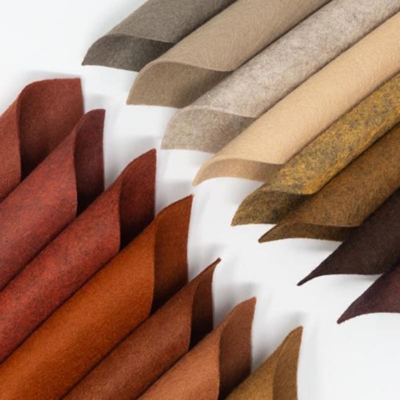 Felt Merino Brown Shades - Etsy