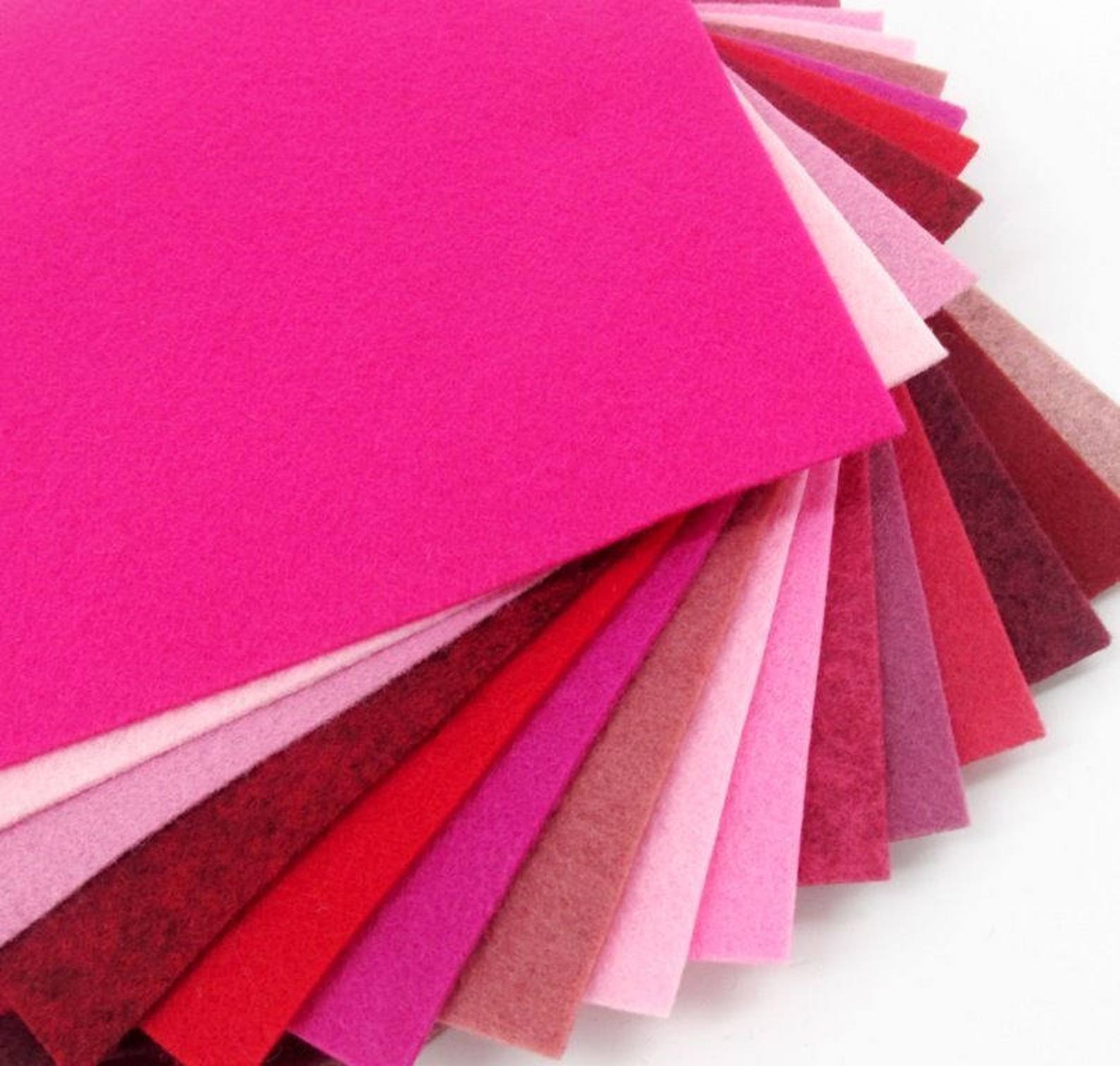 15pc 9"x12" Reds/pinks Colors Collection Merino Wool Blend Felt - Etsy