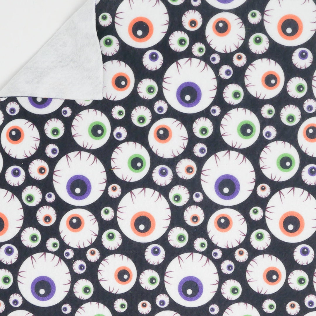 Halloween Eyeball Premium Printed Felt Sheet // Made in USA // Baby ...