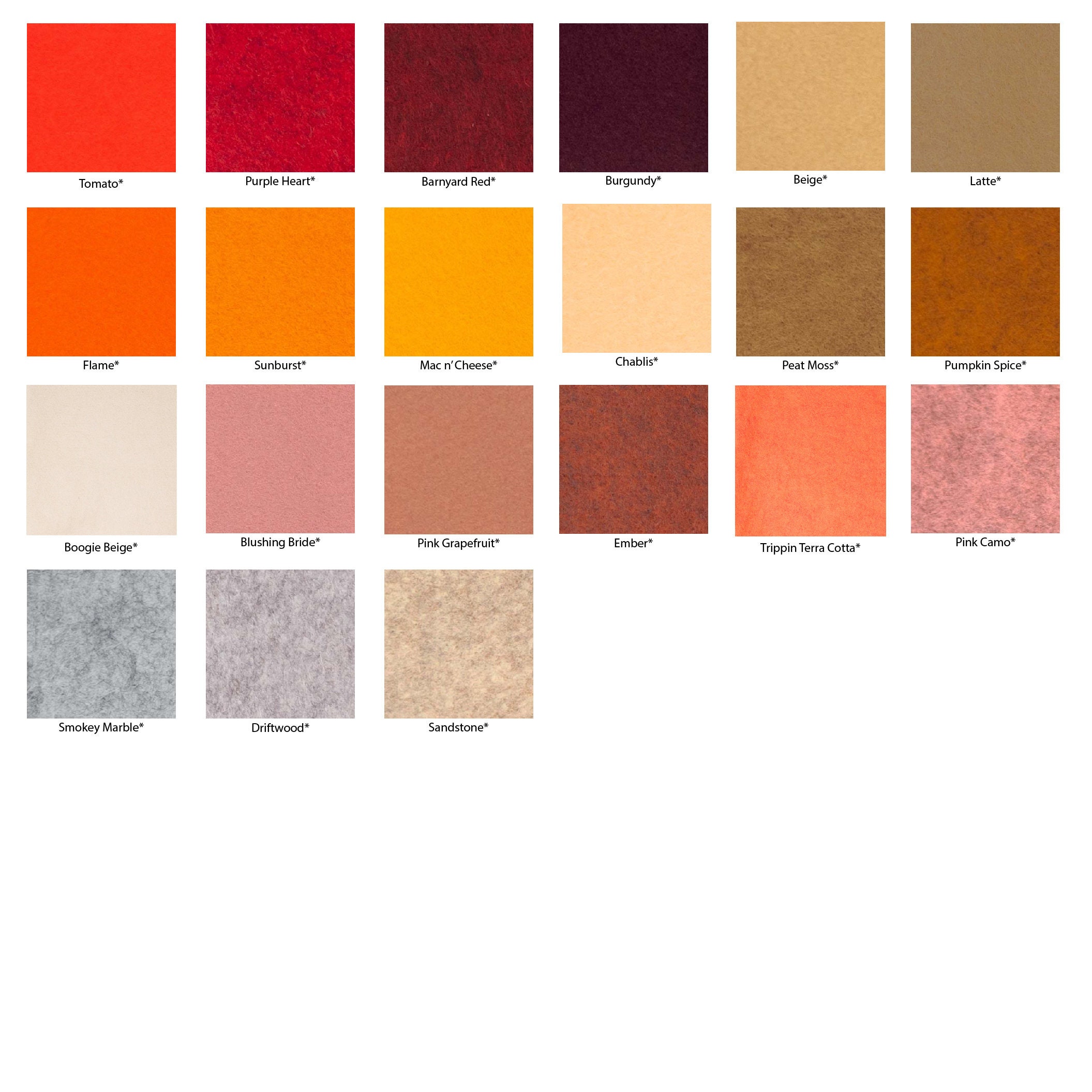 3/4 Yard 20% Merino Wool Blend Felt Wool - Cut to Order - You Choose ...