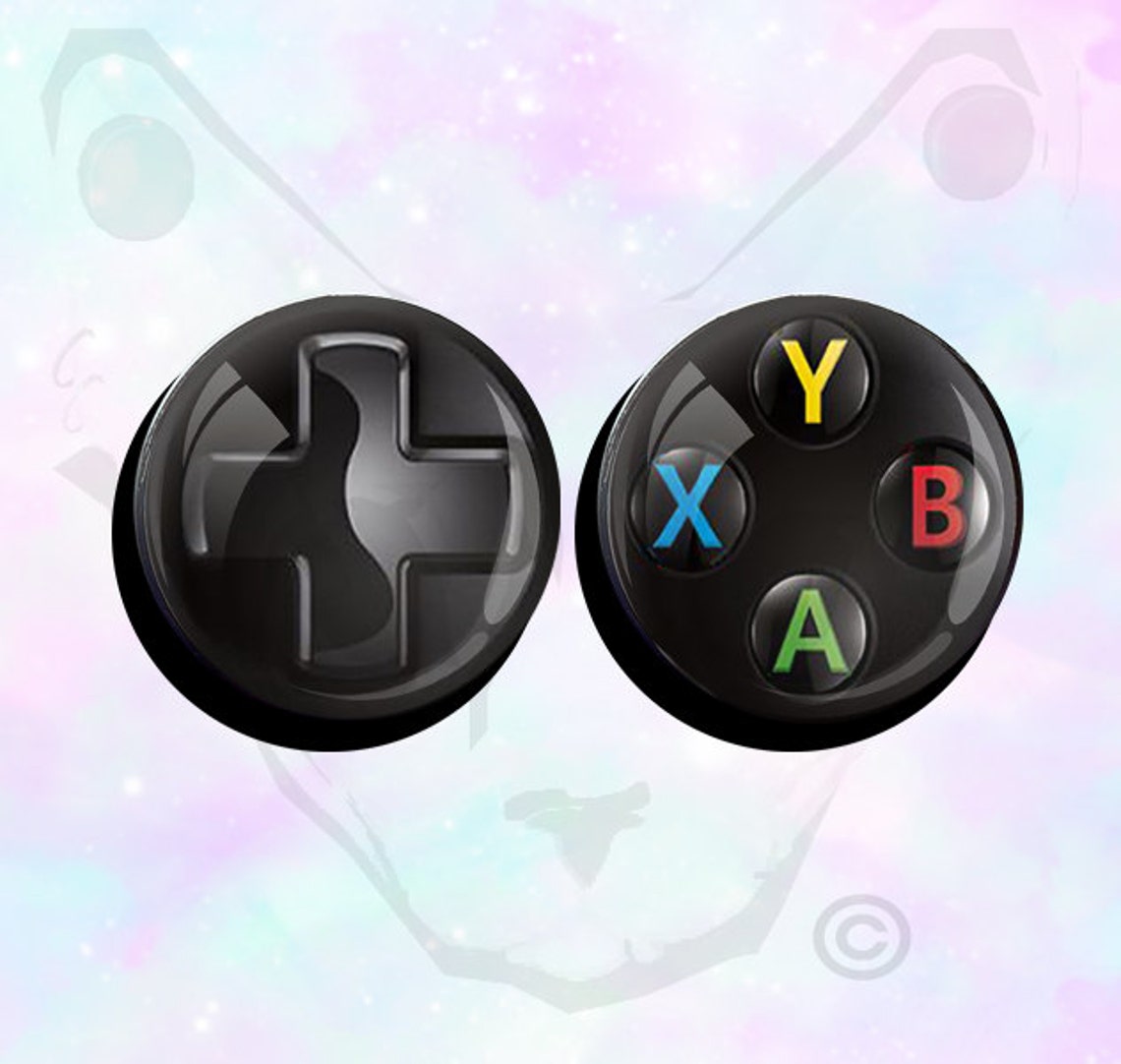 Big Size Pair XBOX Buttons and Controller Ear Plugs Pair up to 50mm (2 ...