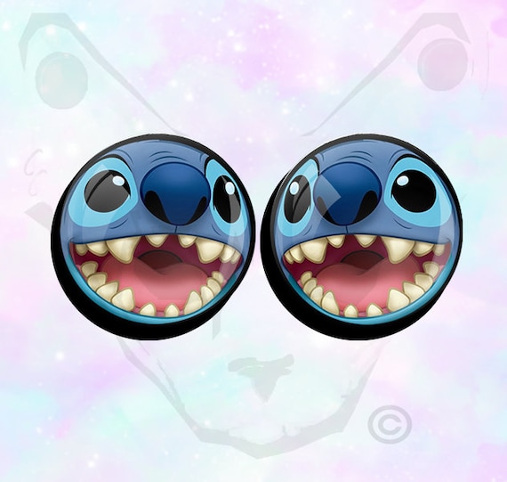 Big Size Pair Stitch Disney Super Cute Face on Ear Plugs up to - Etsy