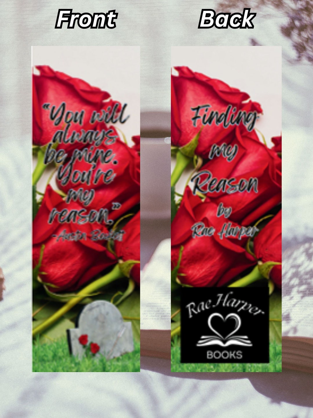 Bookmark Finding My Reason by Rae Harper - Etsy
