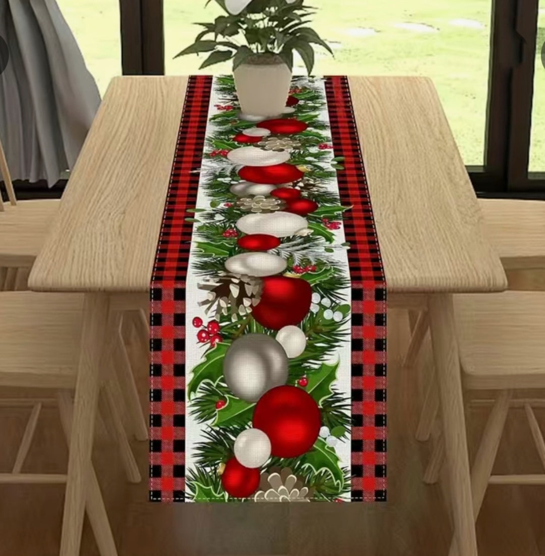 Holiday Table Runner 72 Long FREE SHIPPING - Etsy